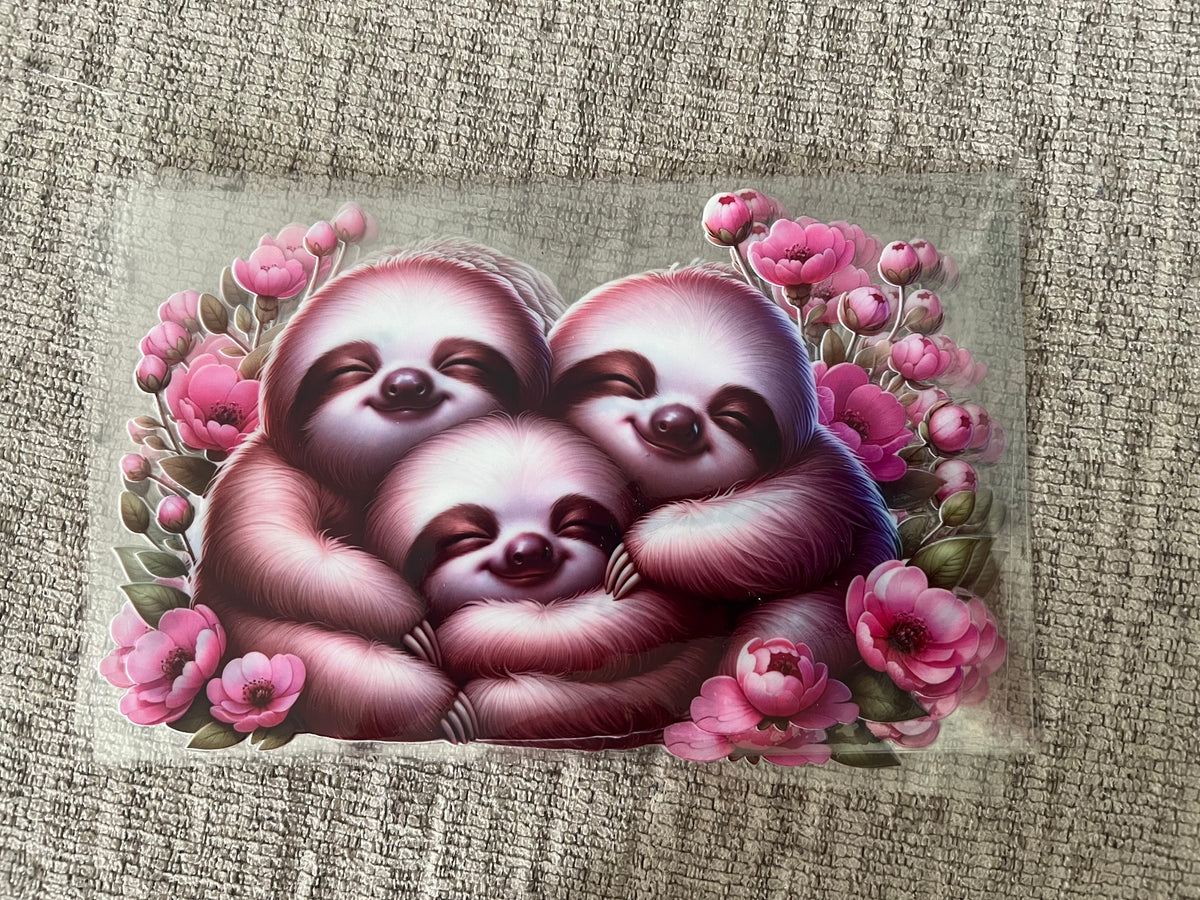 Pink sloths (must also add cup) – Honey and Hope
